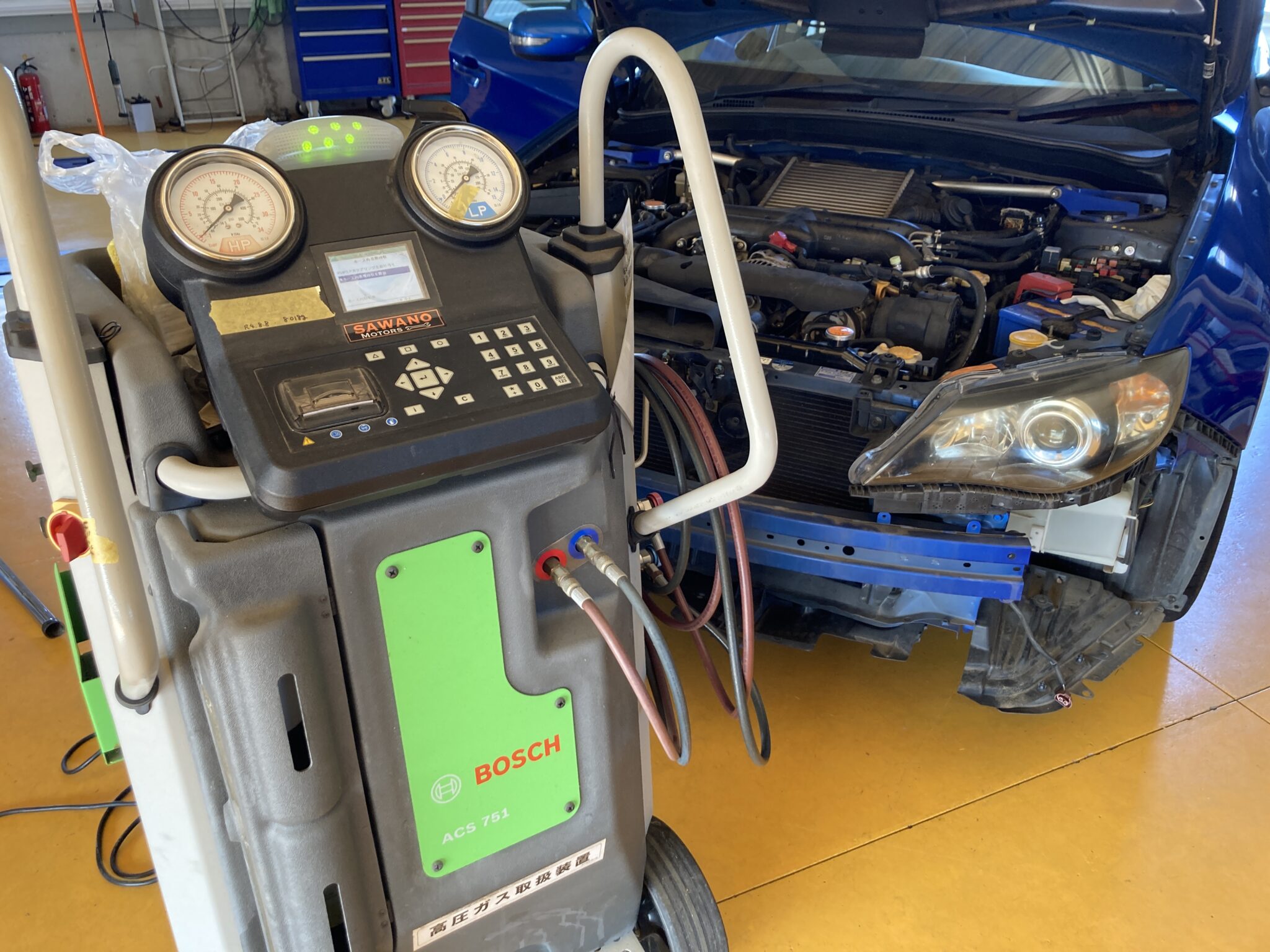 インプレッサ GT エアコン修理 | 澤野自動車-yokomi.com